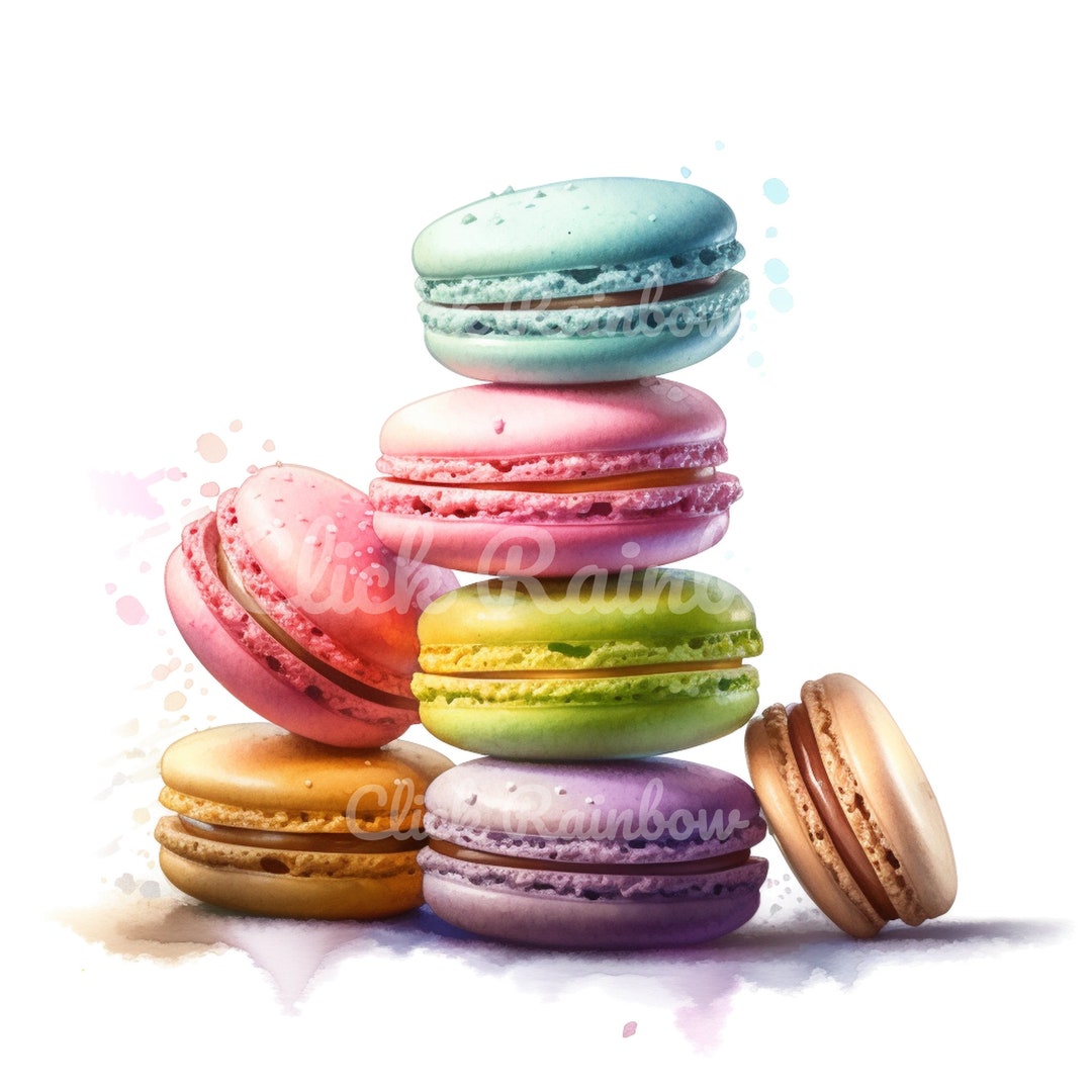 Macarons Clipart, 12 Macarons PNG, Macarons Illustration, Macarons ...