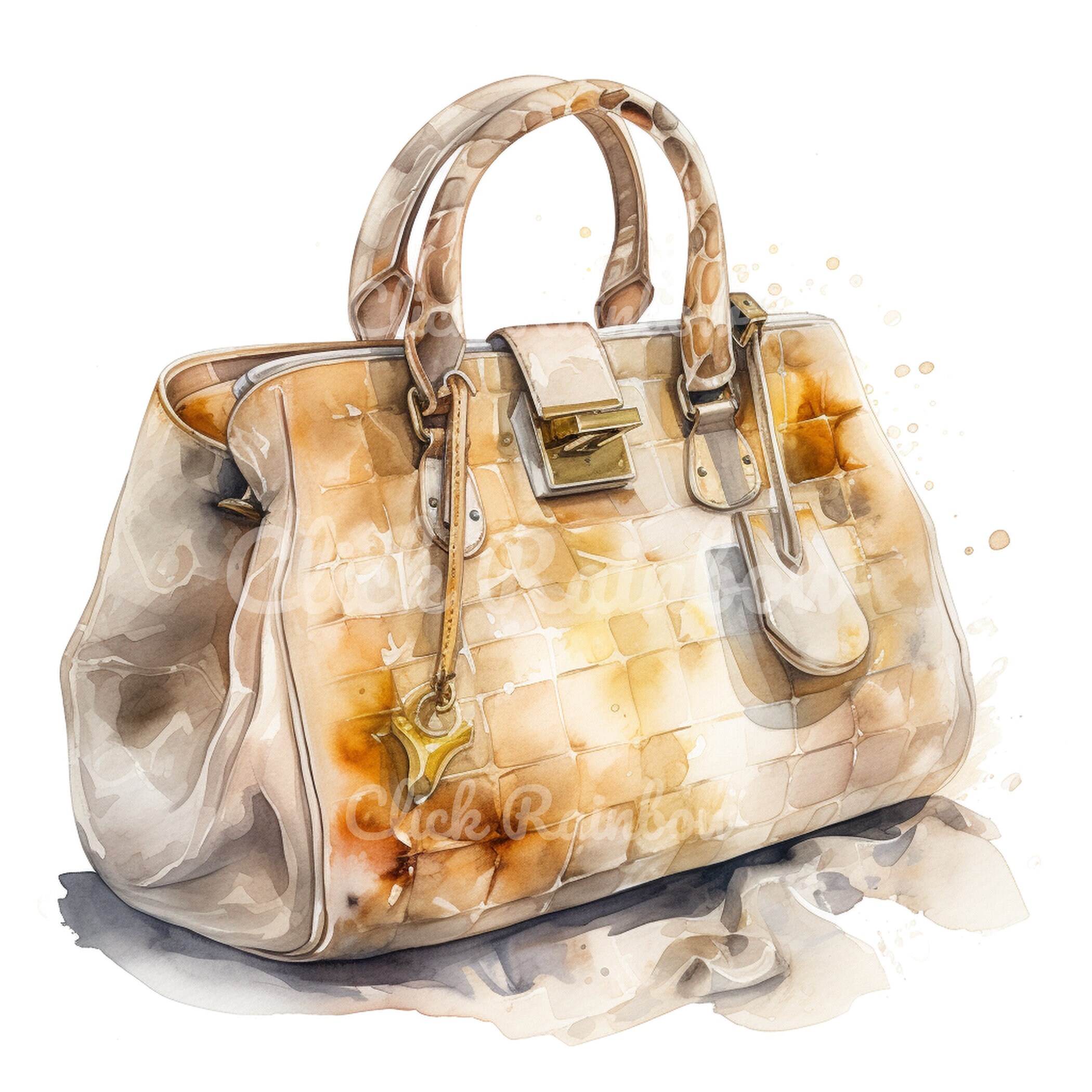 Handbag Clipart, 12 Handbag PNG, Handbag Illustration, Handbag Painting ...
