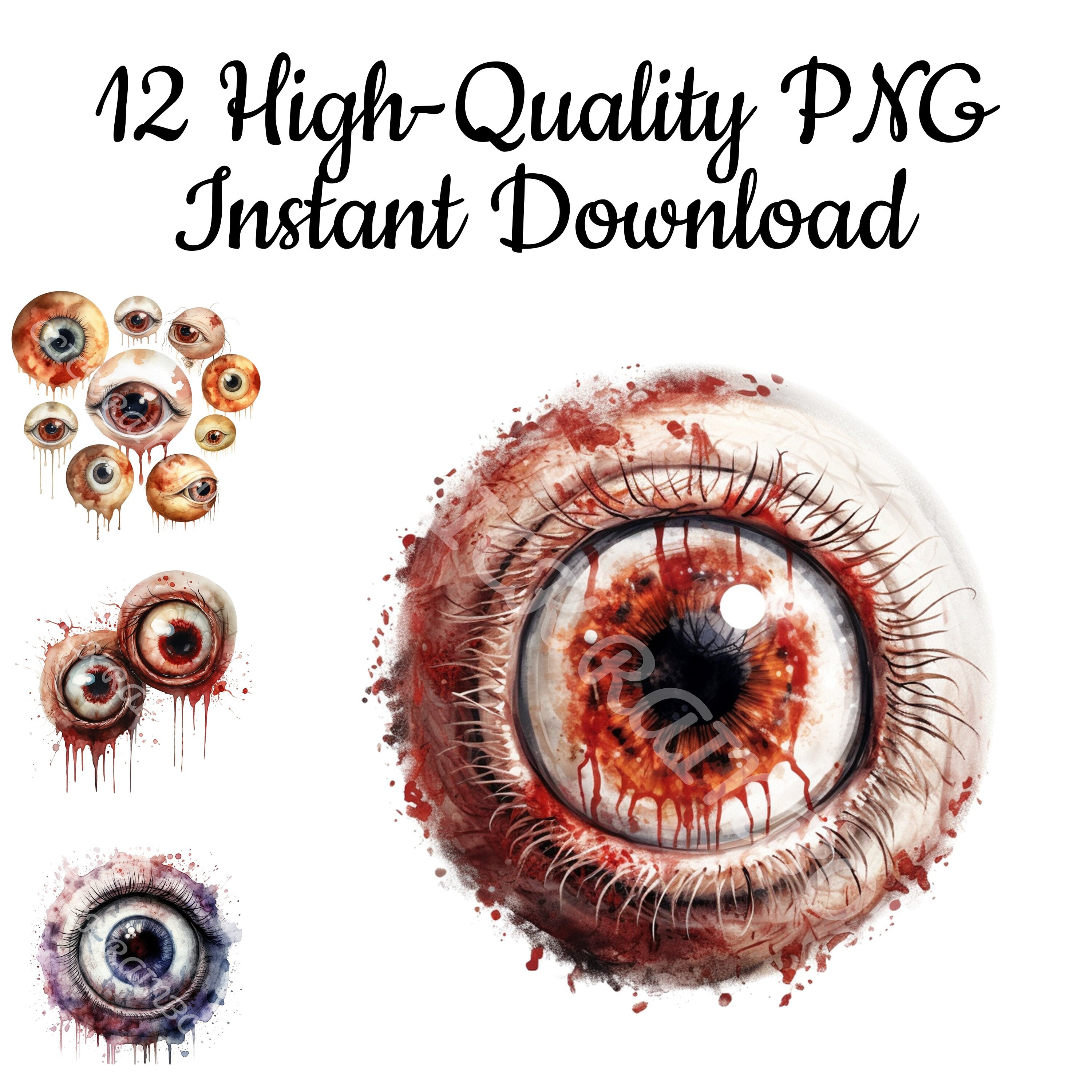Eyeball Clipart, 12 Eyeball PNG, Eyeball Illustration, Halloween ...