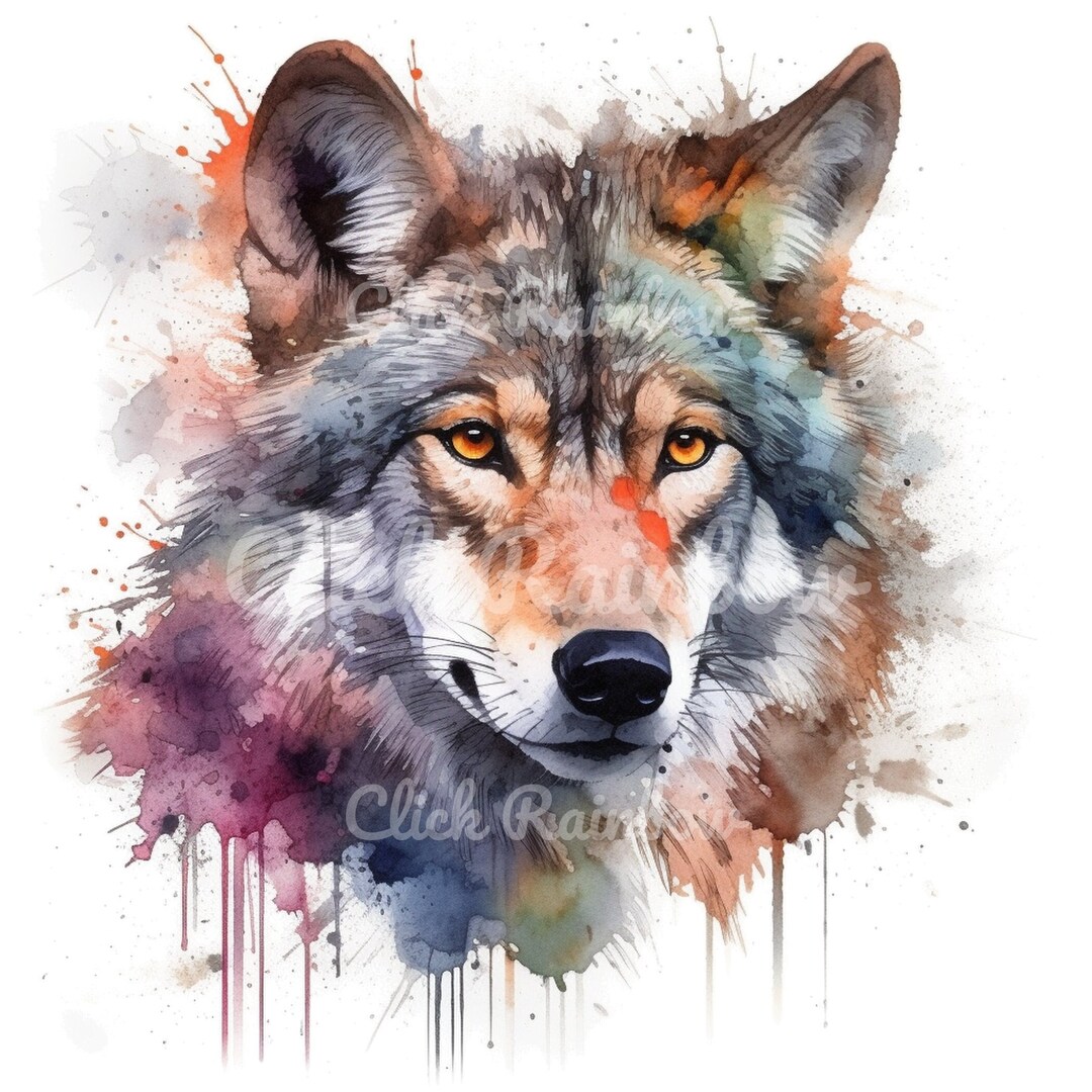 Wolf Clipart, 12 Wolf PNG, Wolf Illustration, Wolf Cancas, Wolf ...