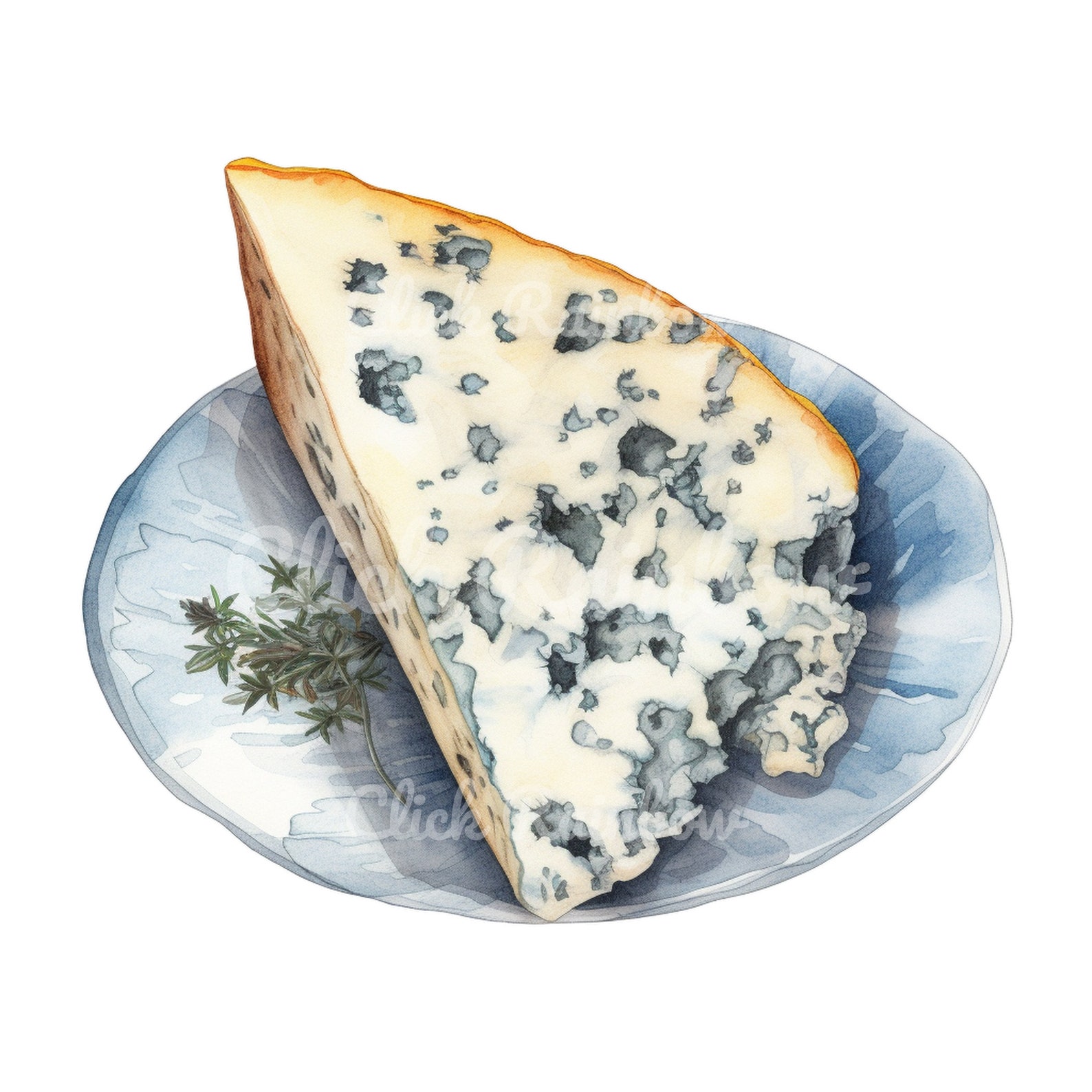 Blue Cheese Clipart, 12 Roquefort PNG, French Cheese Illustration, Blue ...