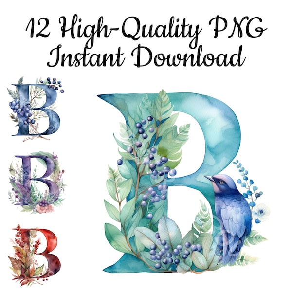 Letter B Poster - Etsy