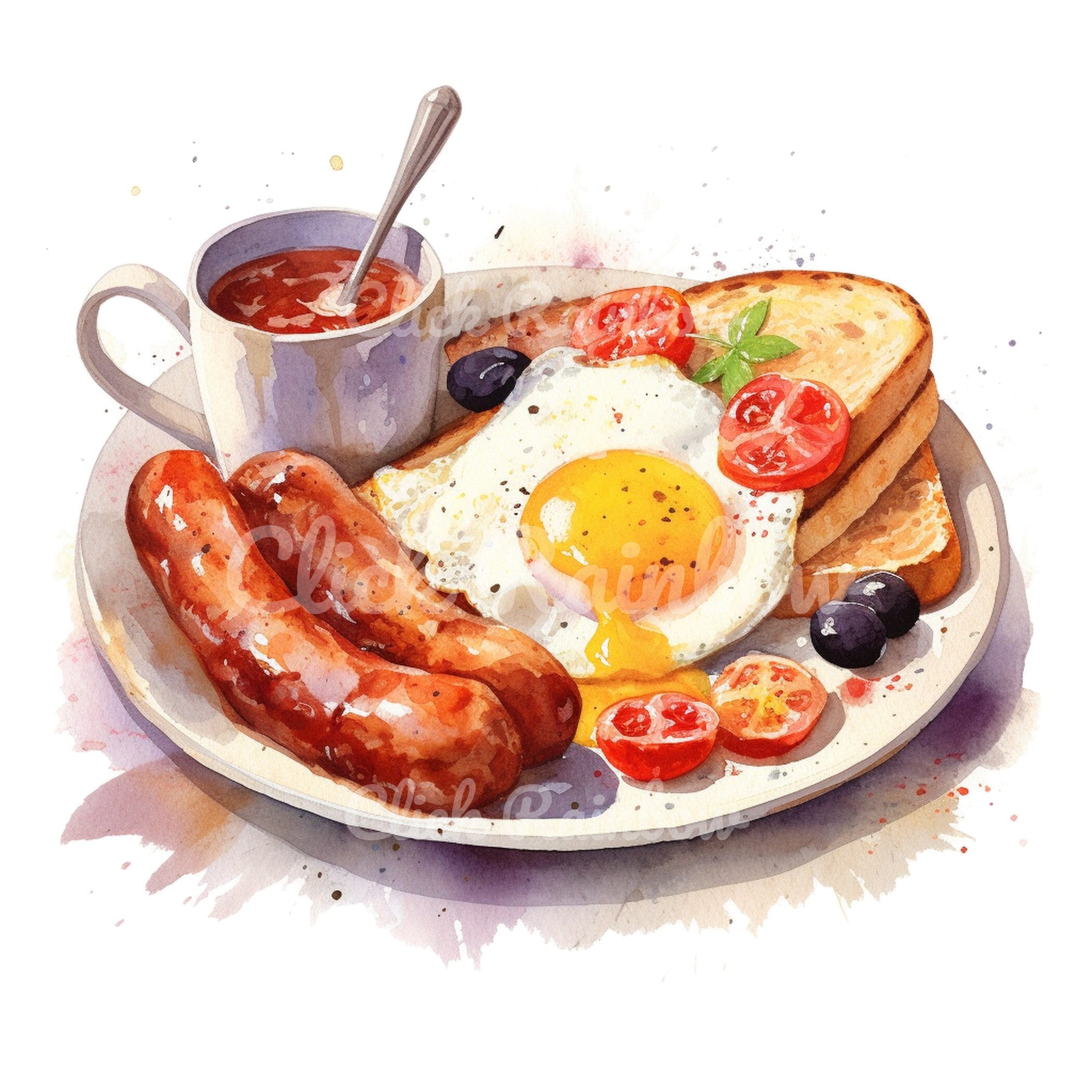 English Breakfast Clipart, 12 English Breakfast PNG, English Breakfast ...