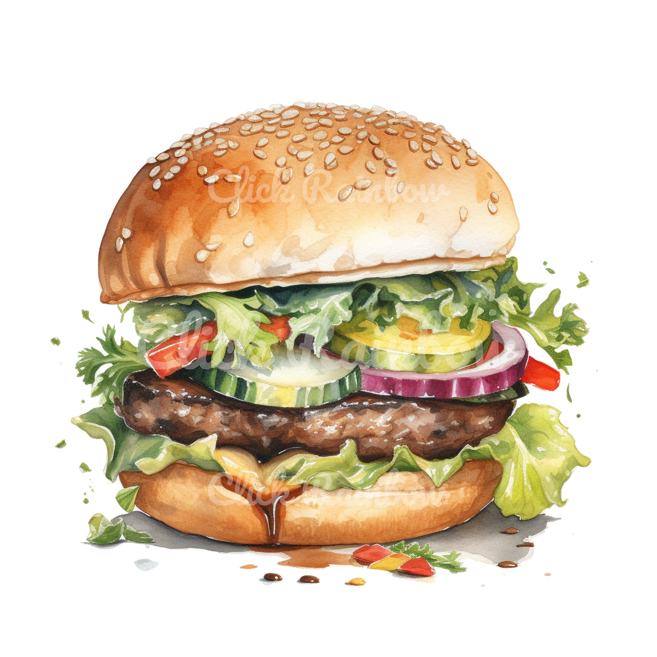 Hamburger Clipart, 12 Hamburger PNG, Hamburger Illustration, Hamburger Drawing, Hamburger ...