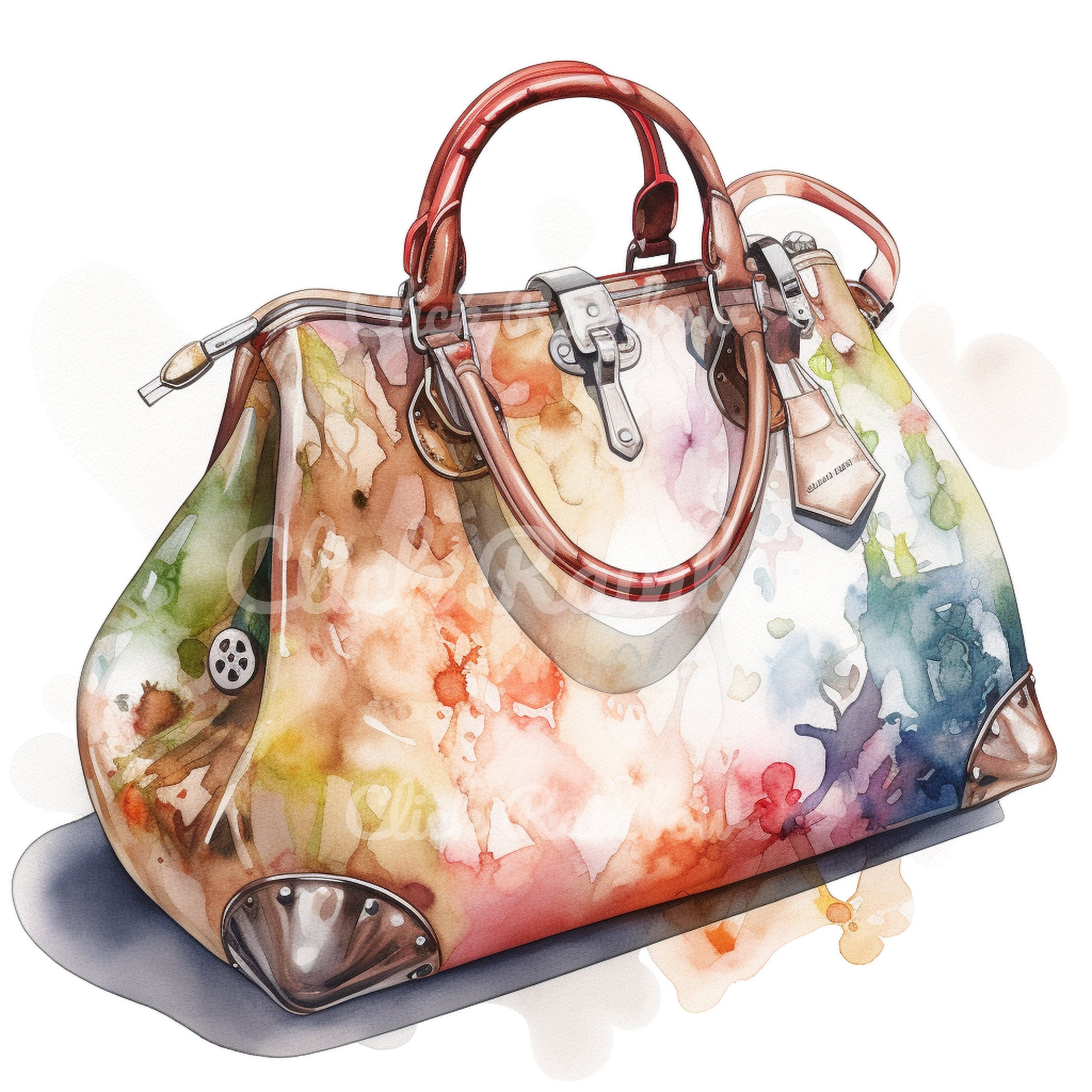 Handbag Clipart, 12 Handbag PNG, Handbag Illustration, Handbag Painting ...