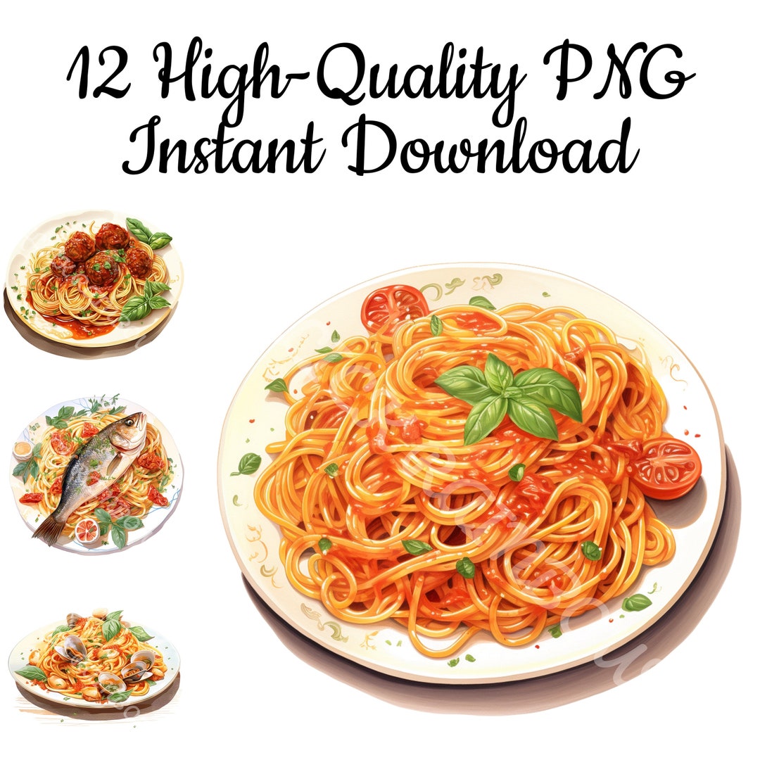 Spaghetti Clipart, 12 Spaghetti PNG, Spaghetti Illustration, Spaghetti ...