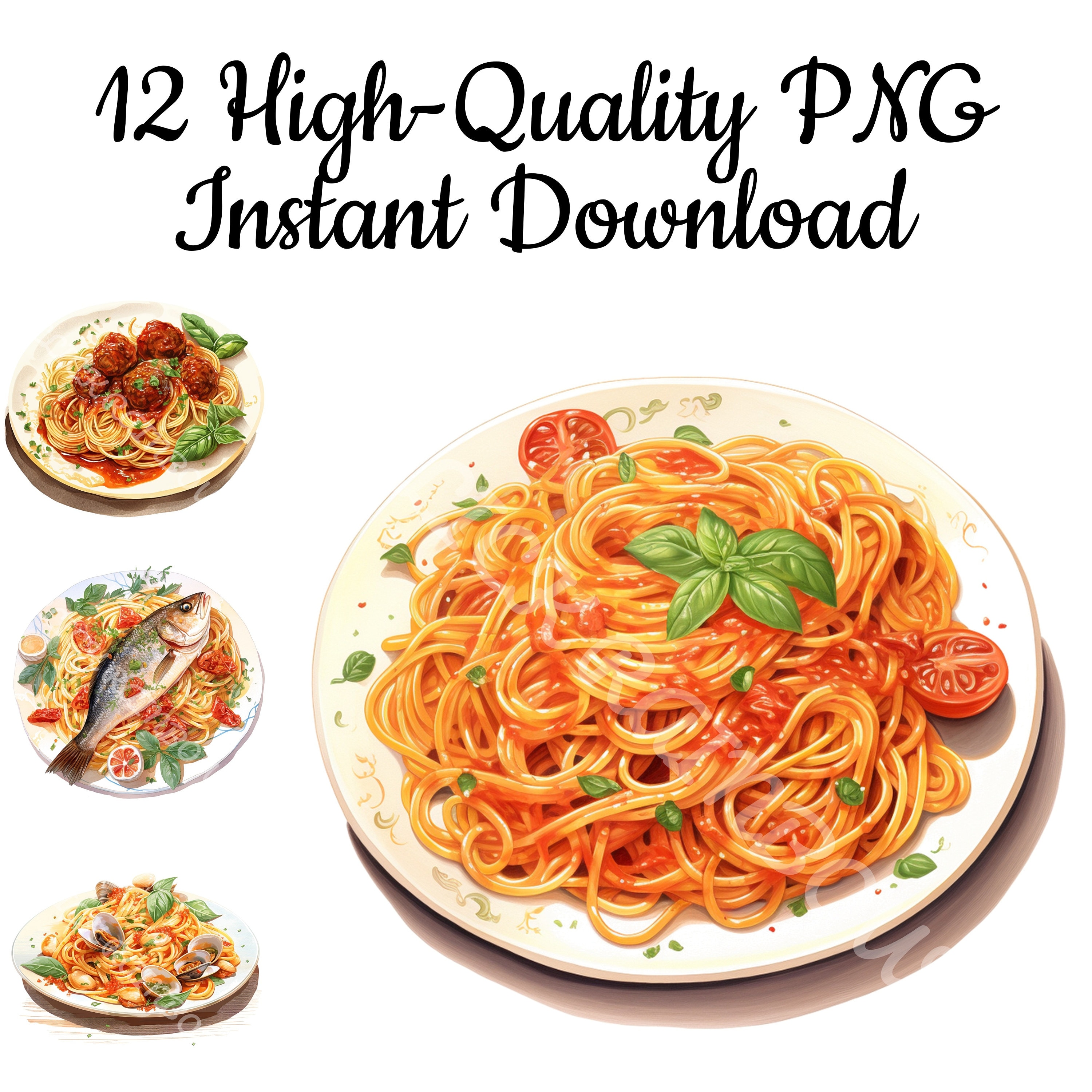 Spaghetti Clipart, 12 Spaghetti PNG, Spaghetti Illustration, Spaghetti ...