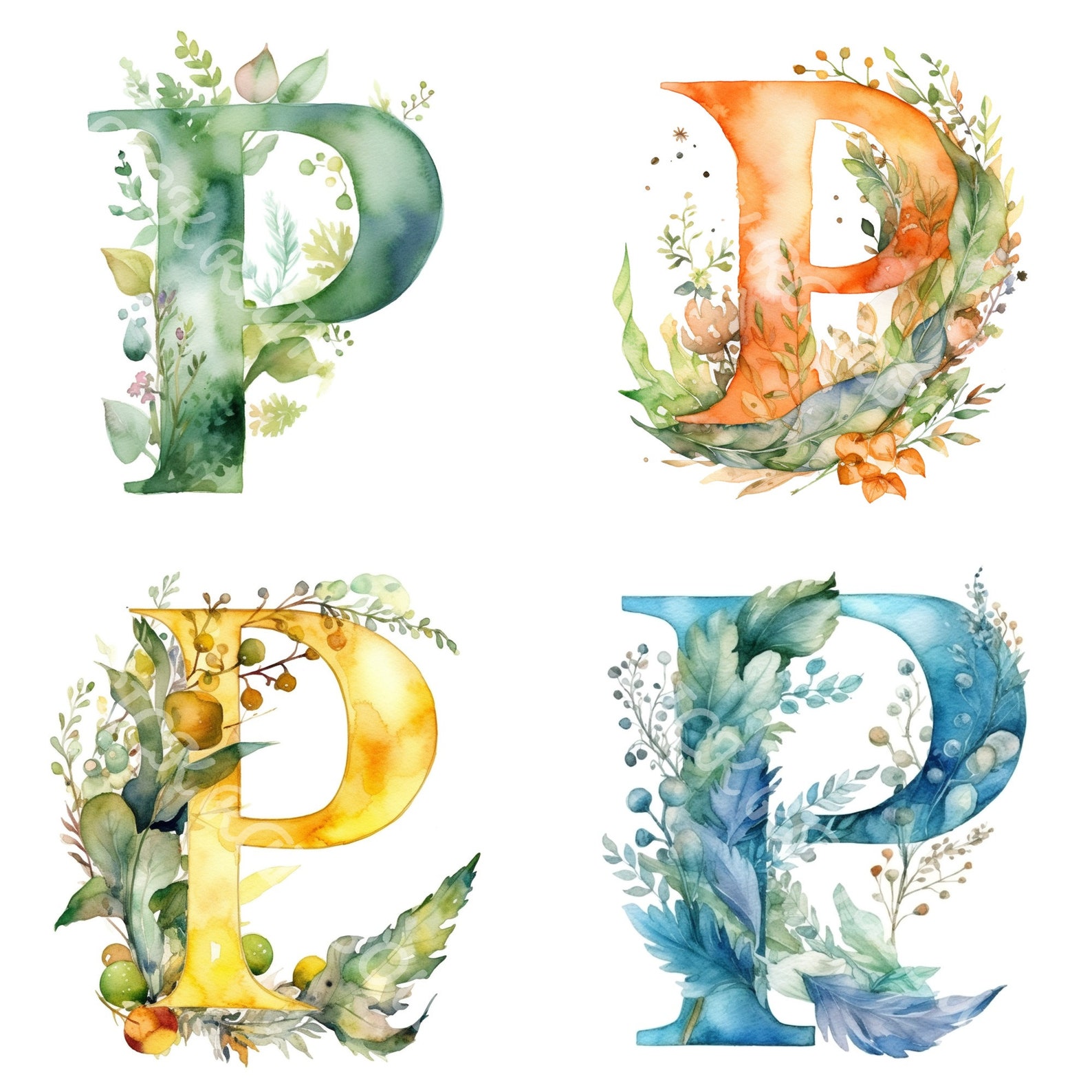 Letter P Clipart, 12 Letter P PNG, Letter P Canvas, Letter P Printable ...