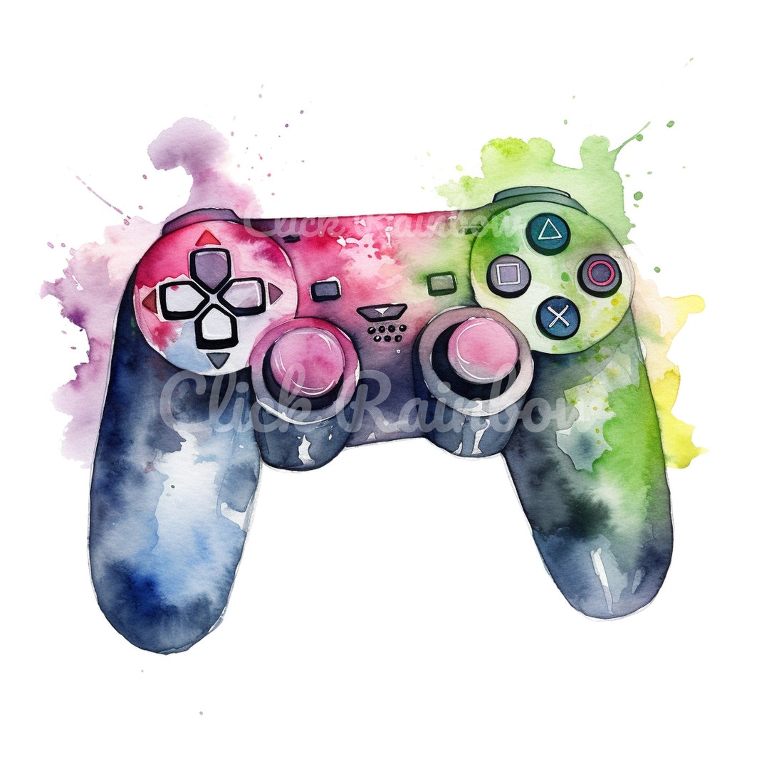 Game Controller Clipart, 12 Game Controller PNG, Geek Printable, Game ...