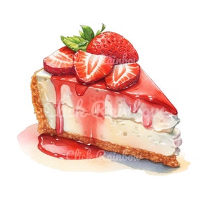 Cheesecake Clipart: Fruit Topping, High-resolution PNG (digital ...
