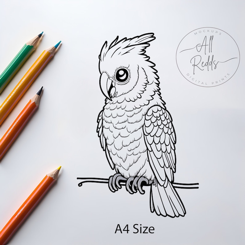 Flexible Coloring Page Mockup PSD for Kids | 3 Sizes 4K Paper ...
