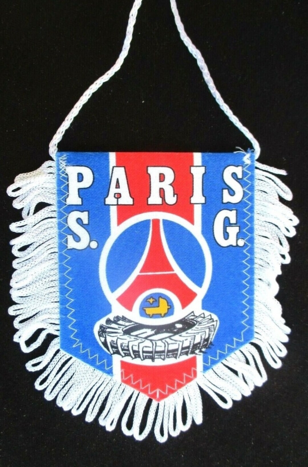 PSG Paris Saint Germain 1980s Football Soccer Handmade Pennant / Fanion ...