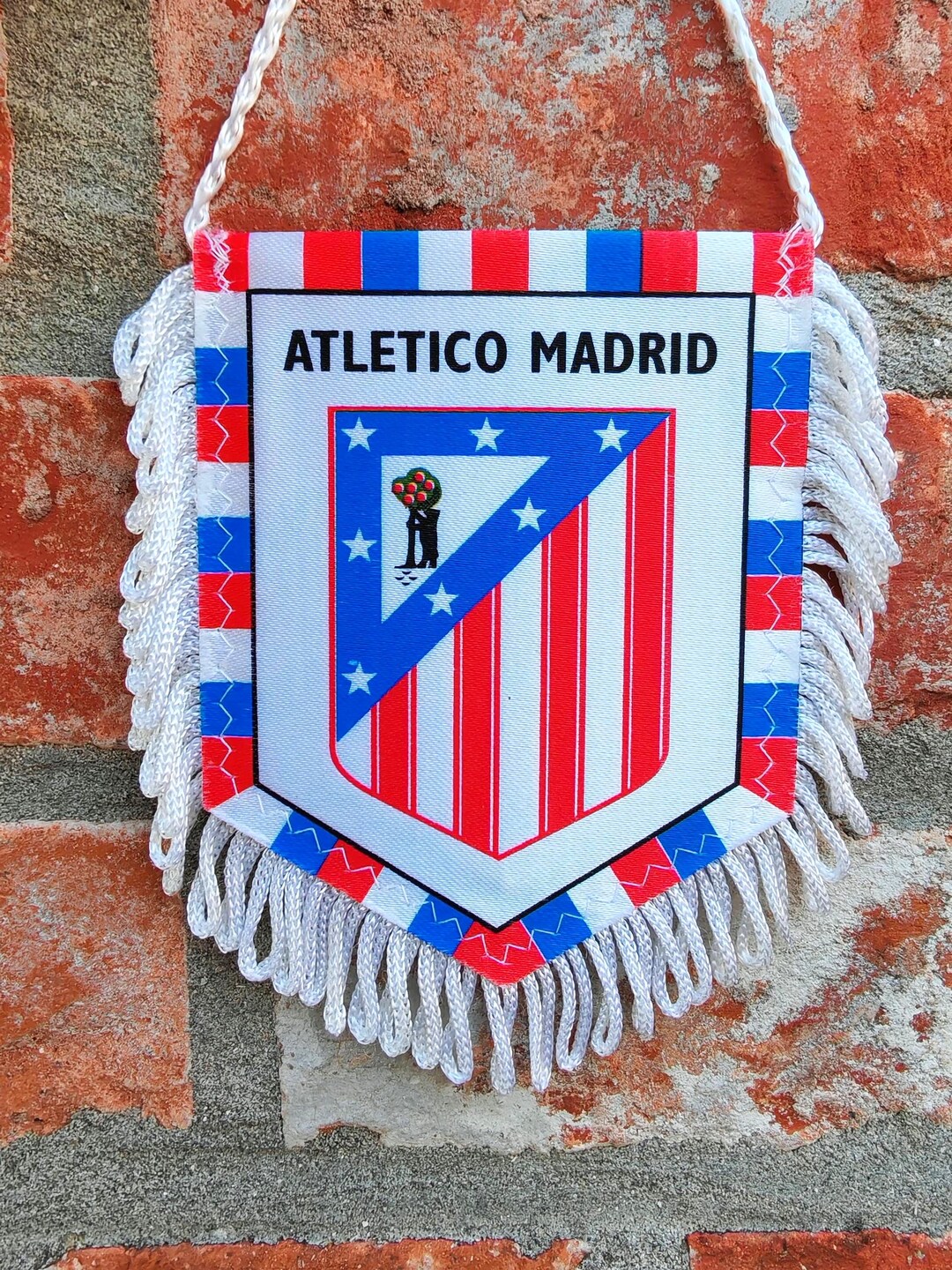 Atletico Madrid 1980s Soccer Football Handmade Pennant Fanion Wimpel ...
