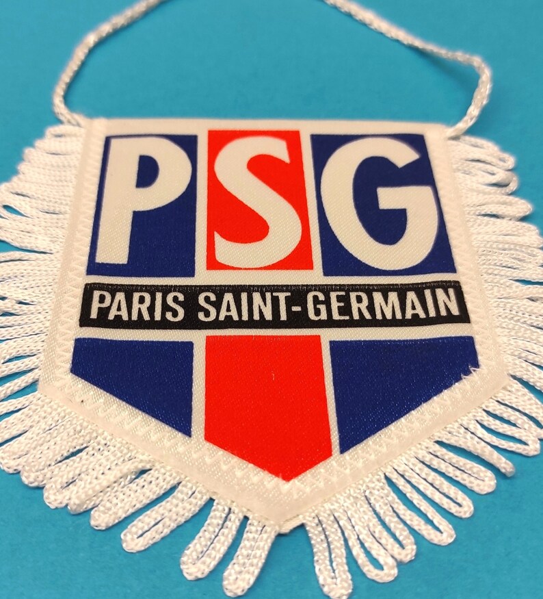 PSG Paris Saint Germain 1980s Football Handmade Pennant / Fanion Fait ...