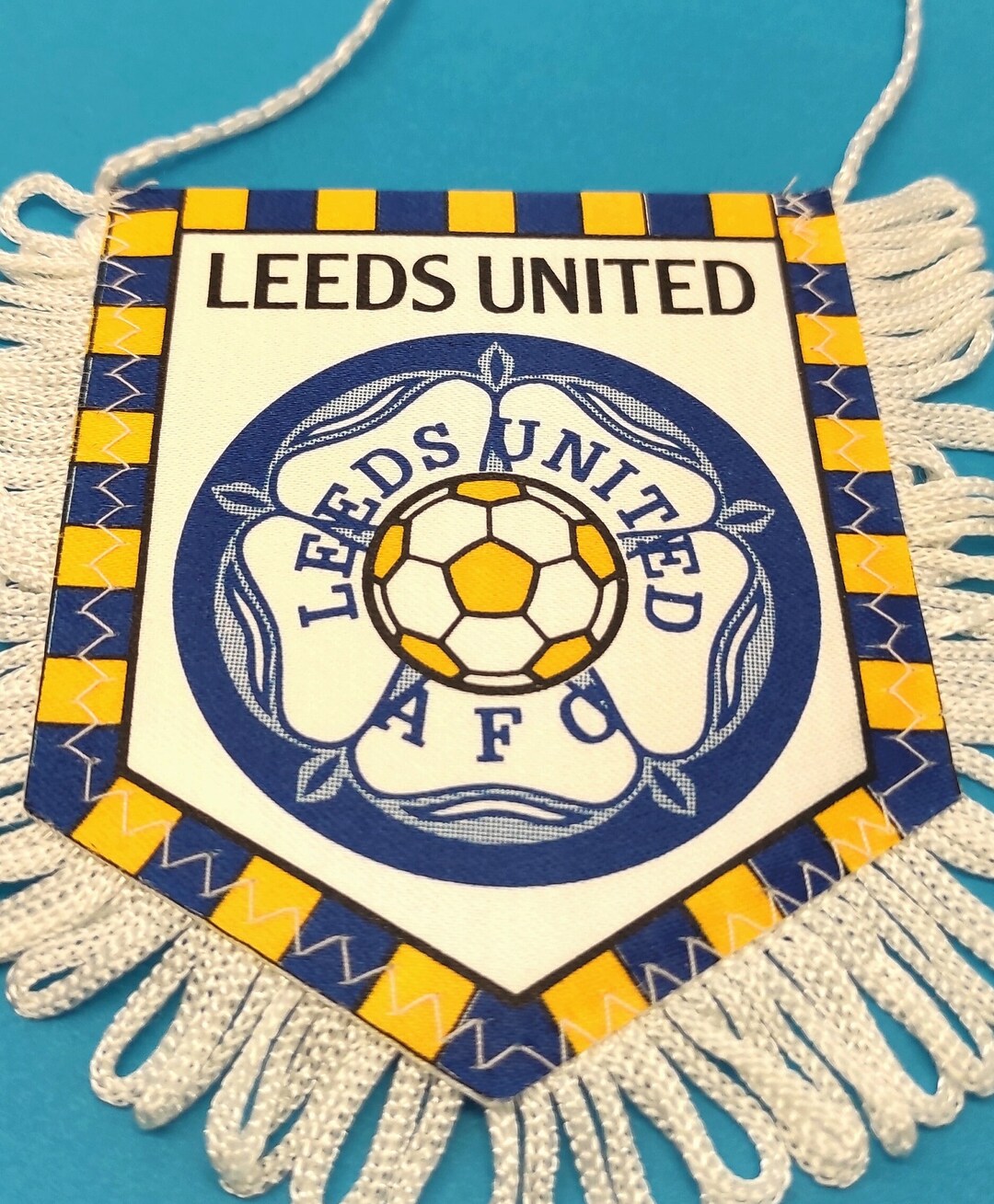 Leeds United 1980s Football Soccer Handmade Pennant / Fanion Fait Main ...