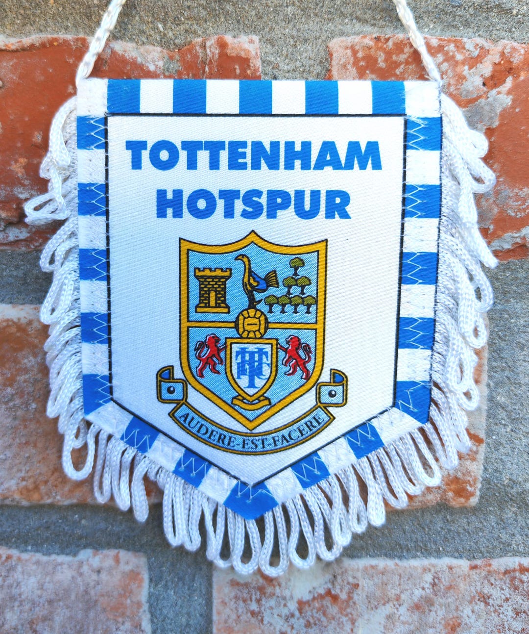 Tottenham Hotspur FC 1980s Soccer Football Handmade Fait-main Pennant ...
