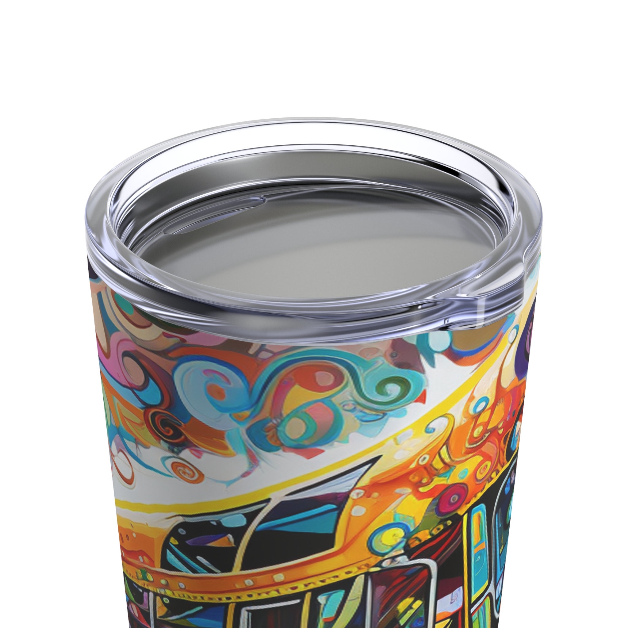 School Bus Artwork Fun School Bus Tumbler 20oz Abstract - Etsy