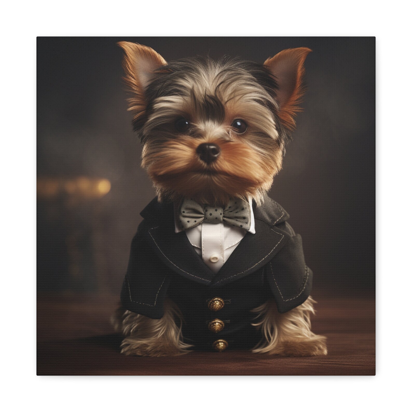 Dog Portrait, Yorkie Portrait, Yorkie All Dressed Up, Yorkie Mom ...