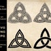 Trinity Knot SVG Bundle, PNG, Celtic Knot Clipart, Hand Drawn Triquetra ...