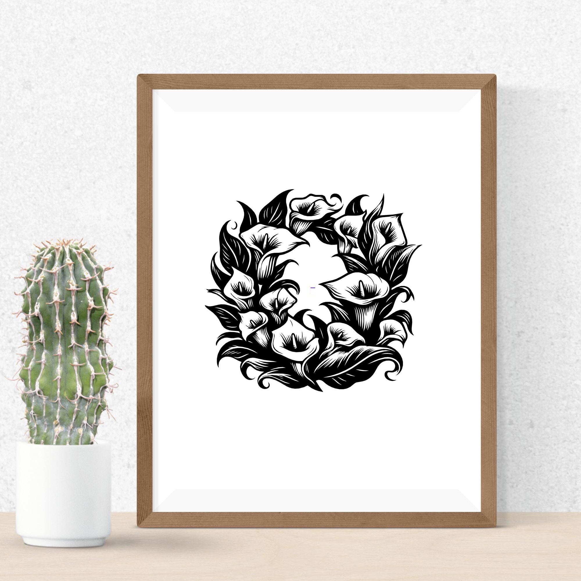 Calla Lily SVG Bundle, Calla Lilies Flowers Clipart, Hand Drawn Floral ...