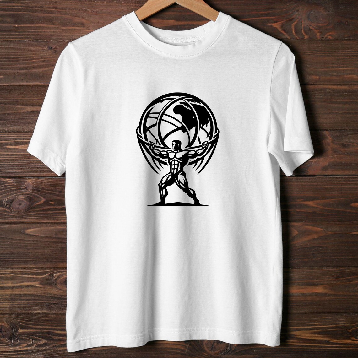 Atlas SVG Bundle, Titan Clipart, Hand Drawn Greek Mythology Holding the ...