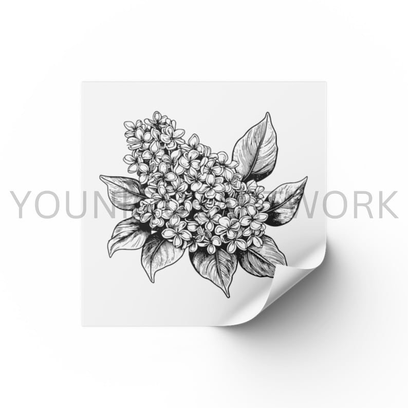 Lilac SVG Bundle, PNG, Flowers Clipart, Hand Drawn Lilacs Vector ...