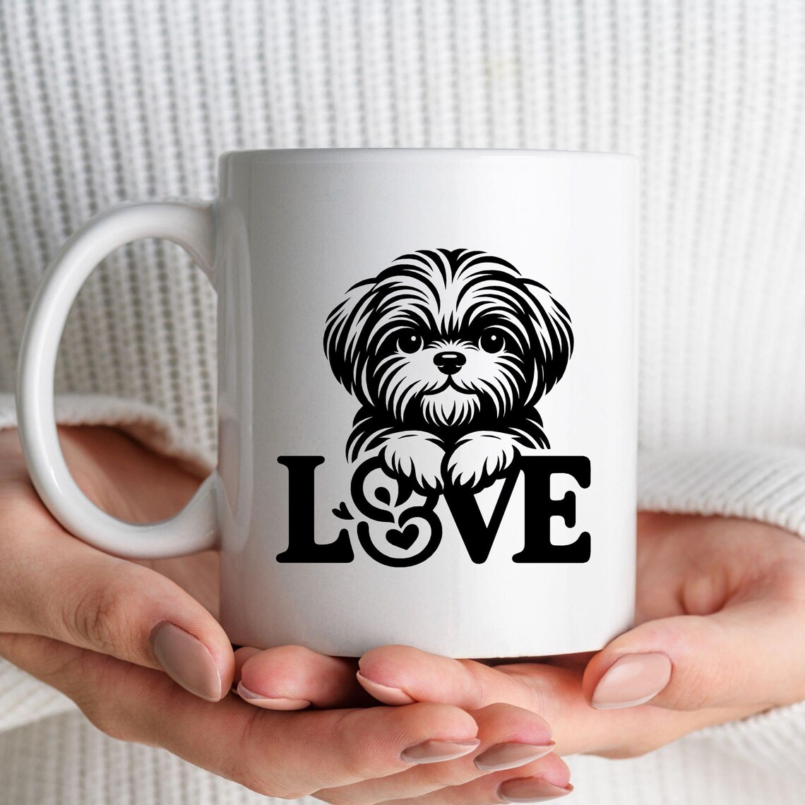 Shih Tzu SVG Bundle, Shih Tzu Clipart, Hand Drawn Dog Theme Vector ...