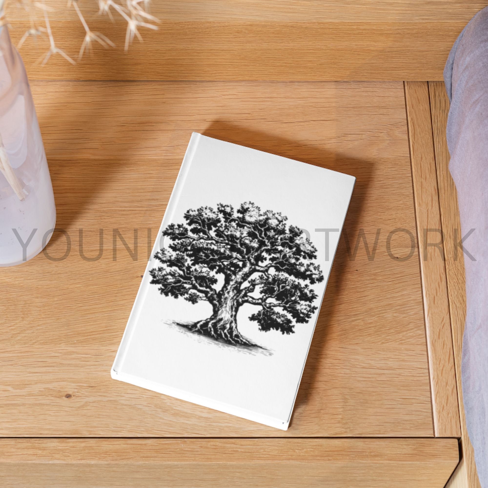 Oak Tree SVG Bundle, PNG, Oak Trees Clipart, Hand Drawn Tree Vector ...