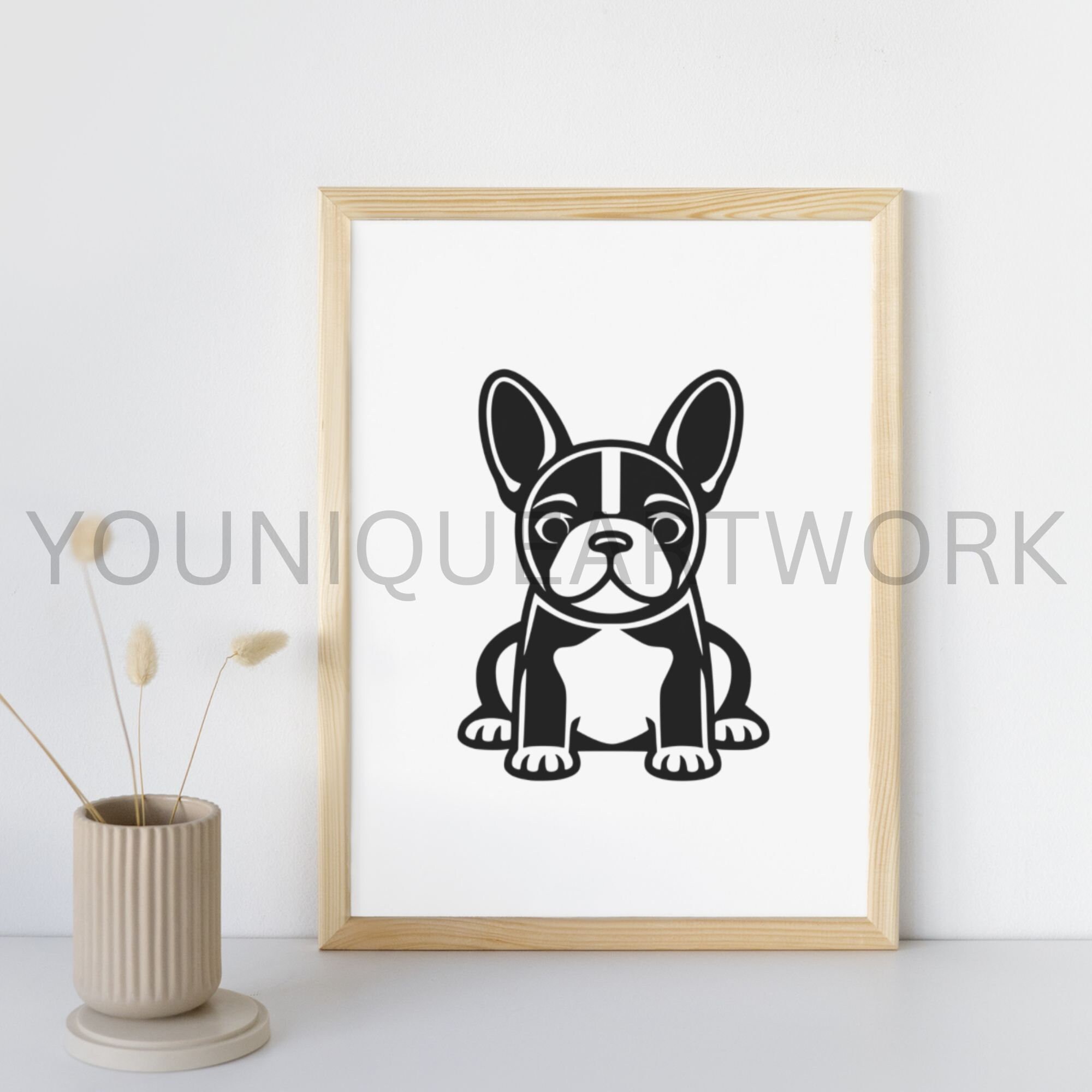 French Bulldog SVG Bundle PNG Cute Dogs Clipart Hand Drawn - Etsy