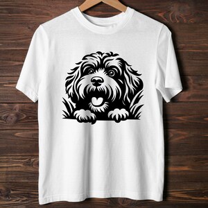 Cockapoo SVG Bundle, Cockapoo Clipart, Hand Drawn Dog Theme Vector ...