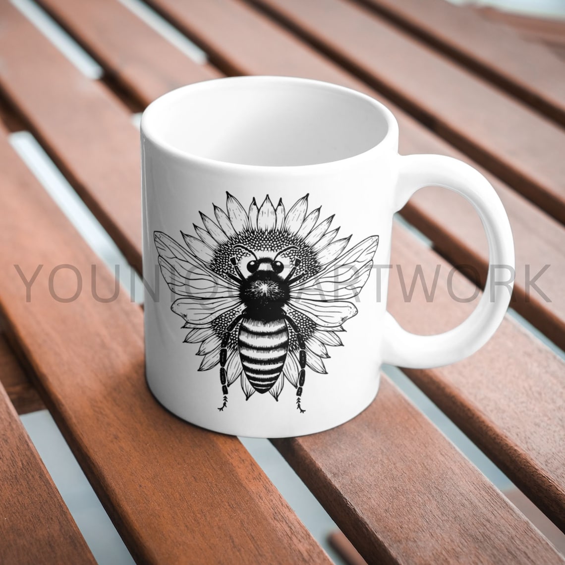 Bee SVG Bundle, PNG, Cute Bumblebee Clipart, Hand Drawn Bees Vector ...