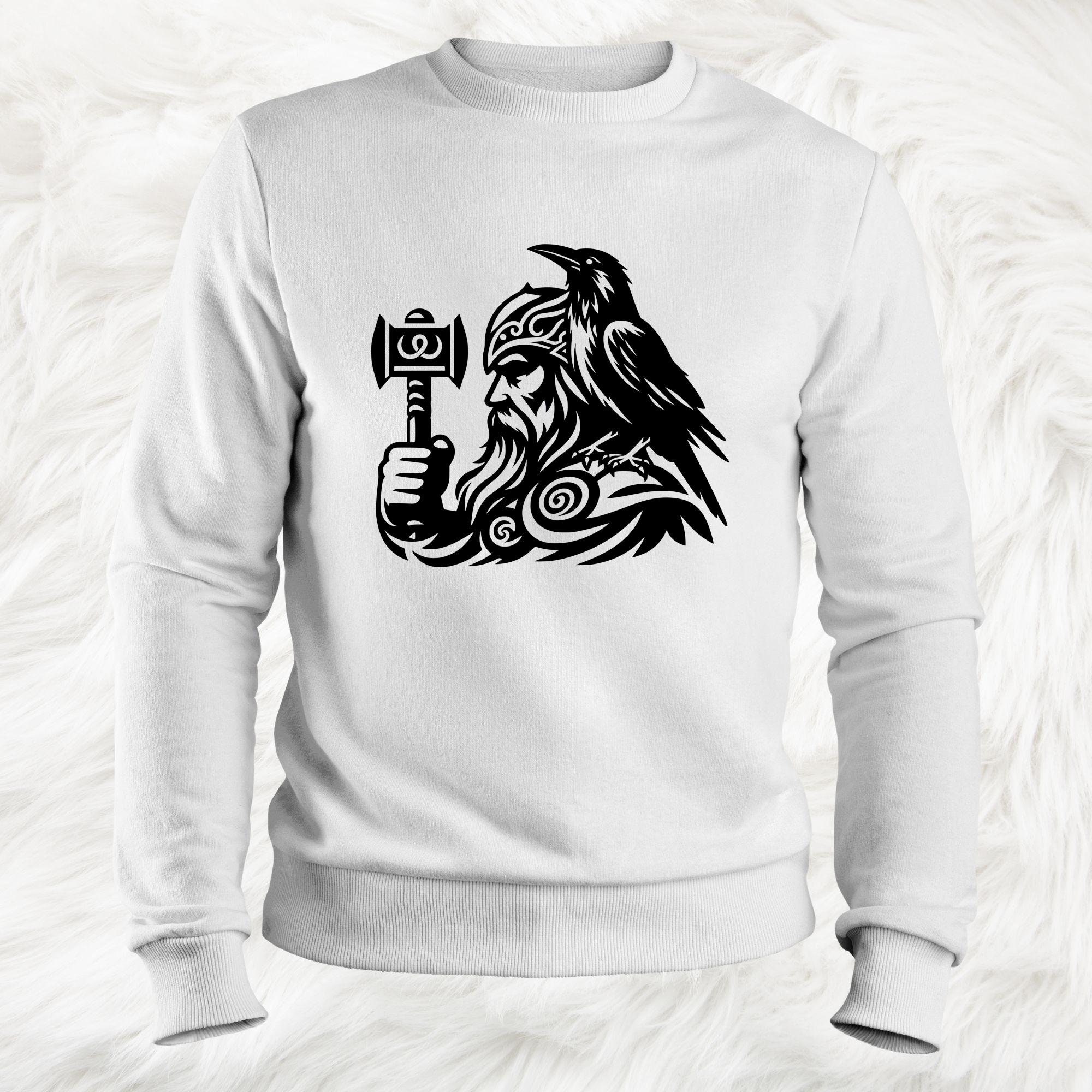 Odin SVG Bundle, Viking Clipart, Hand Drawn Scandinavian Norse ...