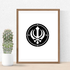 Khanda SVG Bundle, Sikh Clipart, Hand Drawn Sikhism Symbol Indian Art ...