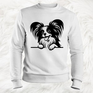 Papillon SVG Bundle, Papillon Dog Clipart, Hand Drawn Dogs Theme Vector ...