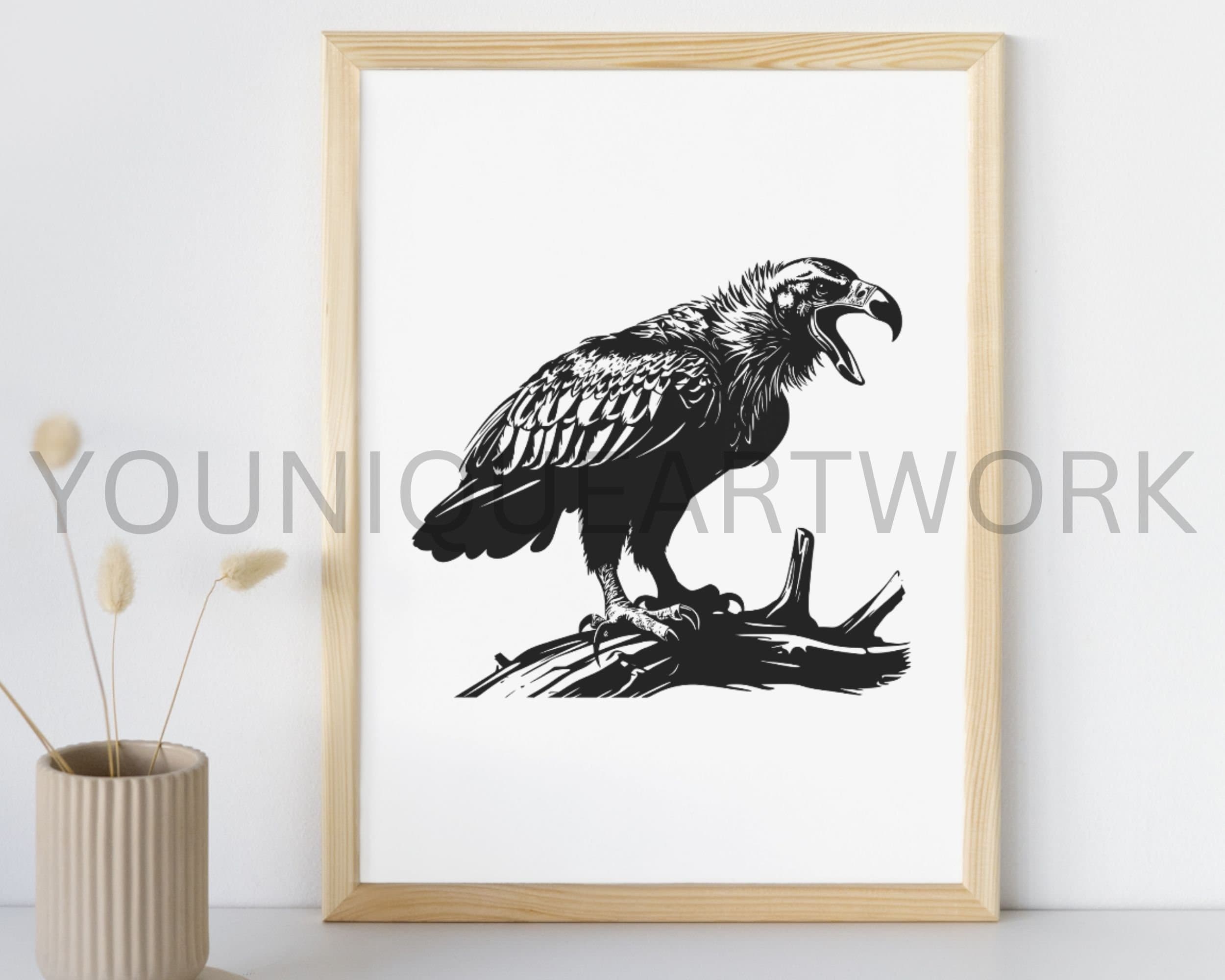 Vulture SVG Bundle PNG Vulture Clipart Hand Drawn Vulture - Etsy