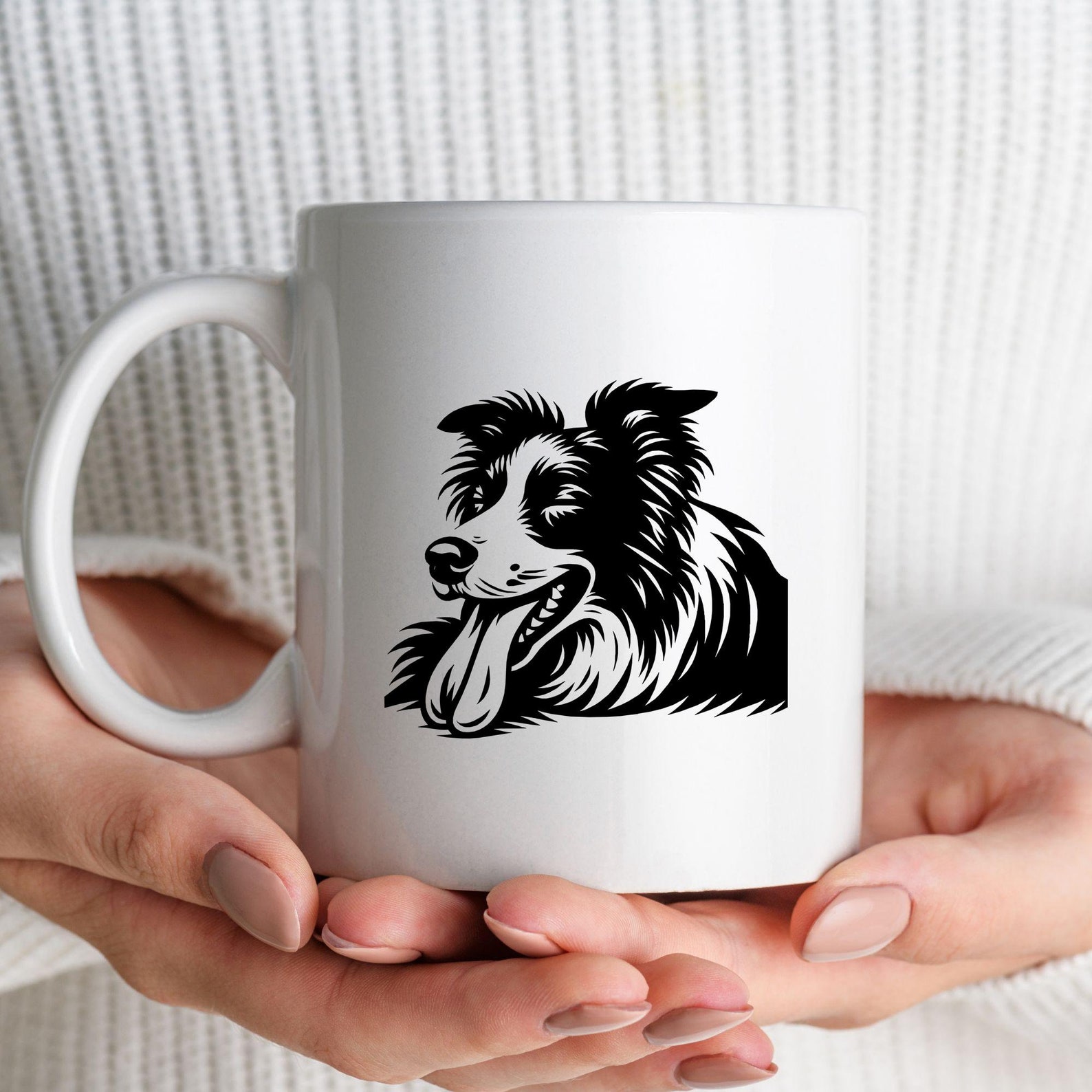 Border Collie SVG Bundle, Border Collie Clipart, Hand Drawn Dogs Theme ...