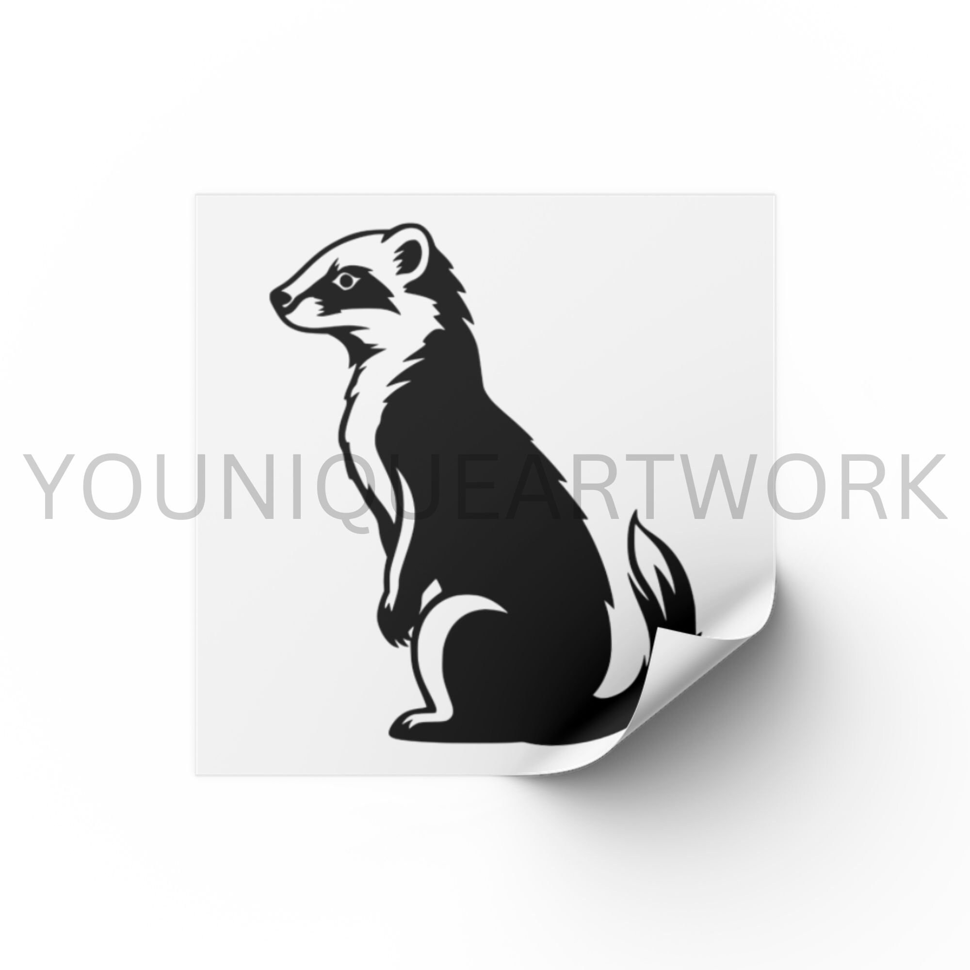 Ferret SVG Bundle, PNG, Ferret Clipart, Hand Drawn Ferrets Vector ...