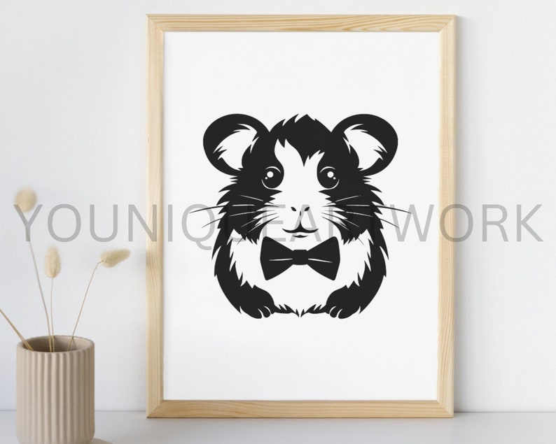 Cute Hamster SVG Bundle PNG Hamster Clipart Hand Drawn - Etsy