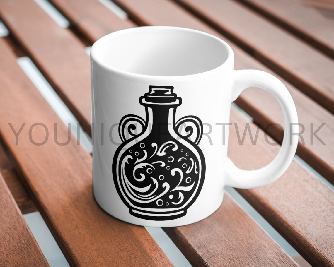 Potion Bottle SVG Bundle PNG Celestial Potion Clipart Hand - Etsy
