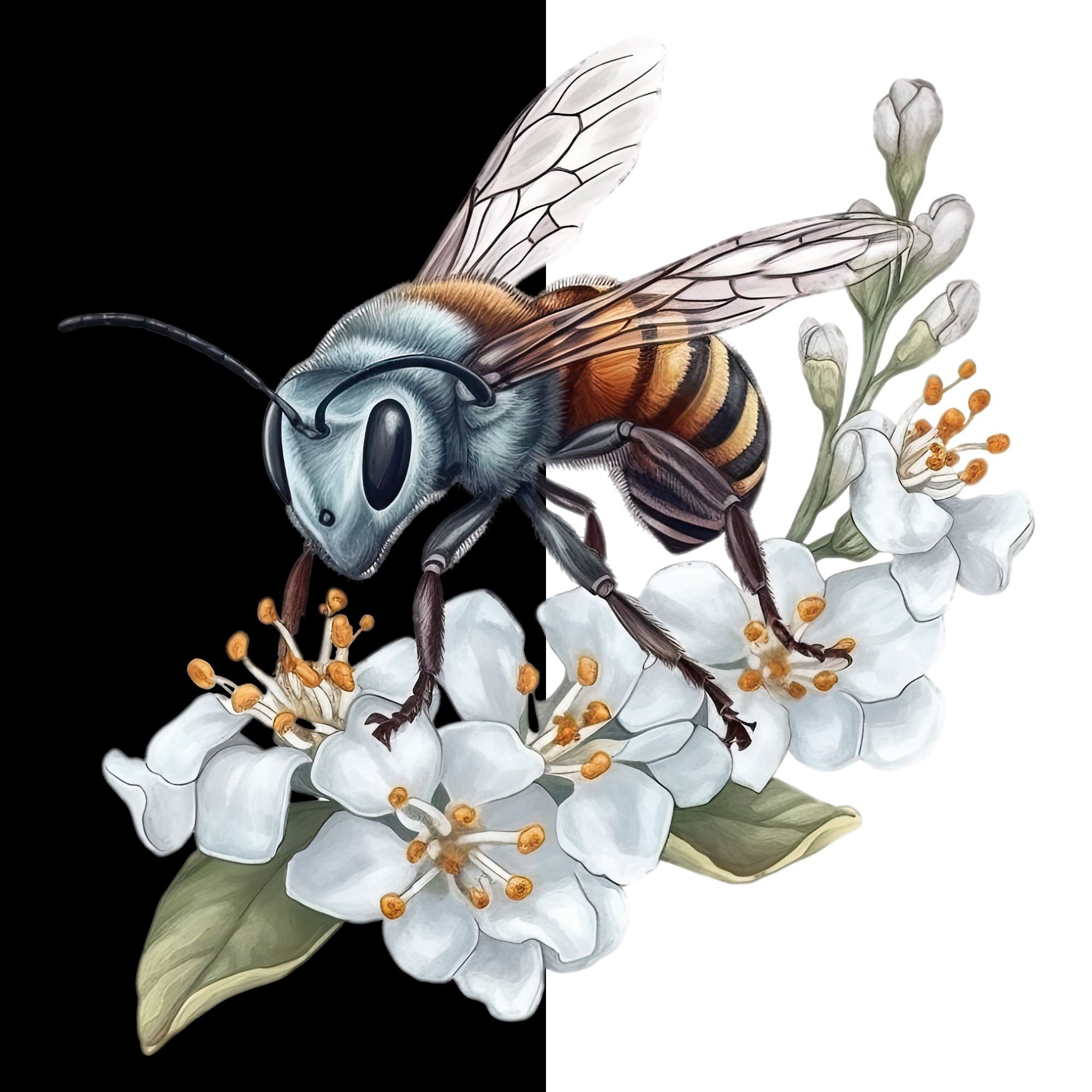 Floral Hornet Clipart Hornet PNG Files for Sublimation - Etsy Australia