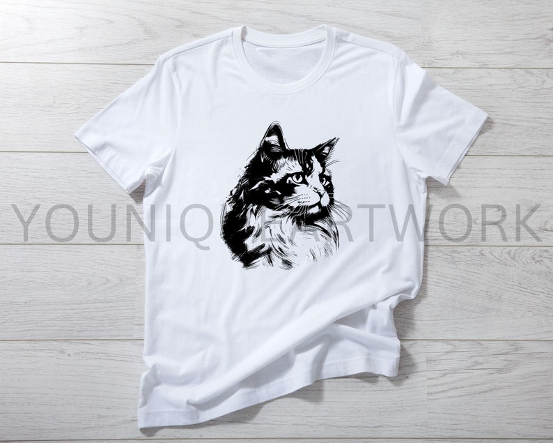 Calico Cat SVG Bundle PNG Cat Face Clipart Hand Drawn - Etsy