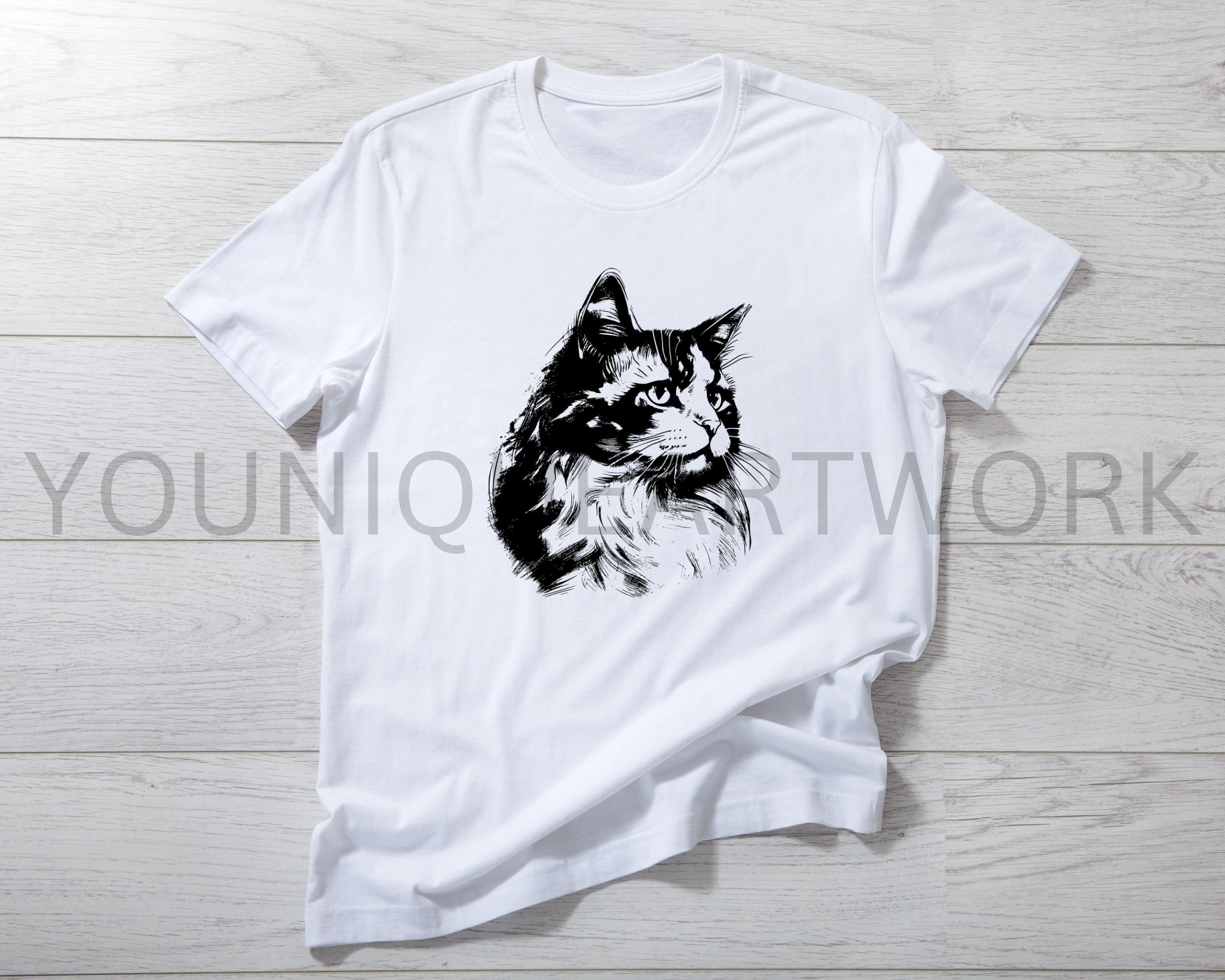 Calico Cat SVG Bundle PNG Cat Face Clipart Hand Drawn - Etsy UK