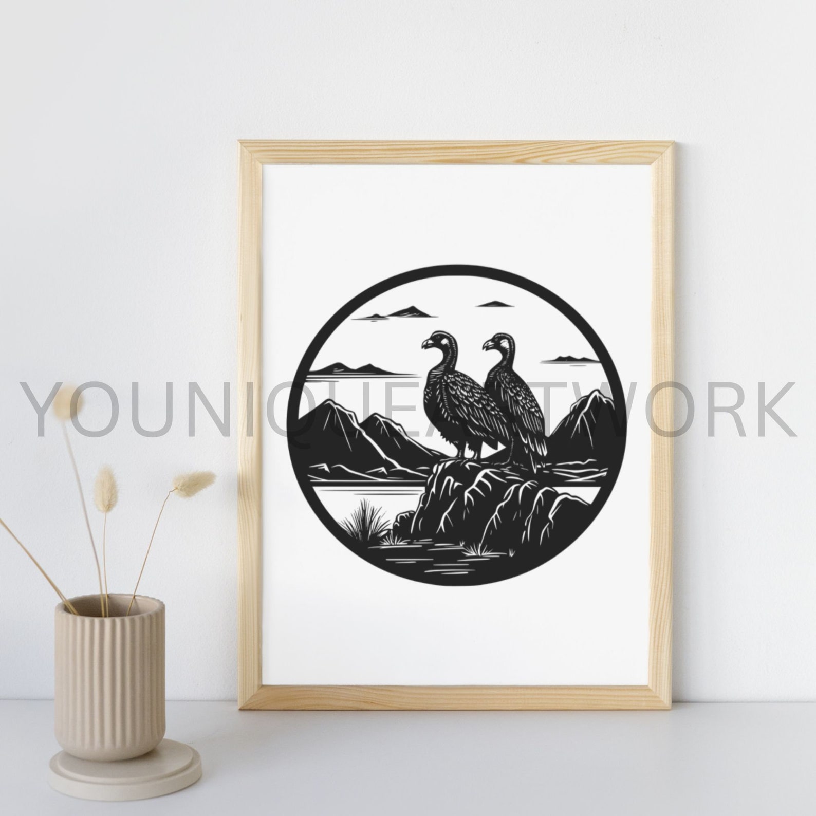 Vulture SVG Bundle, PNG, Vulture Clipart, Hand Drawn Vulture Vector ...