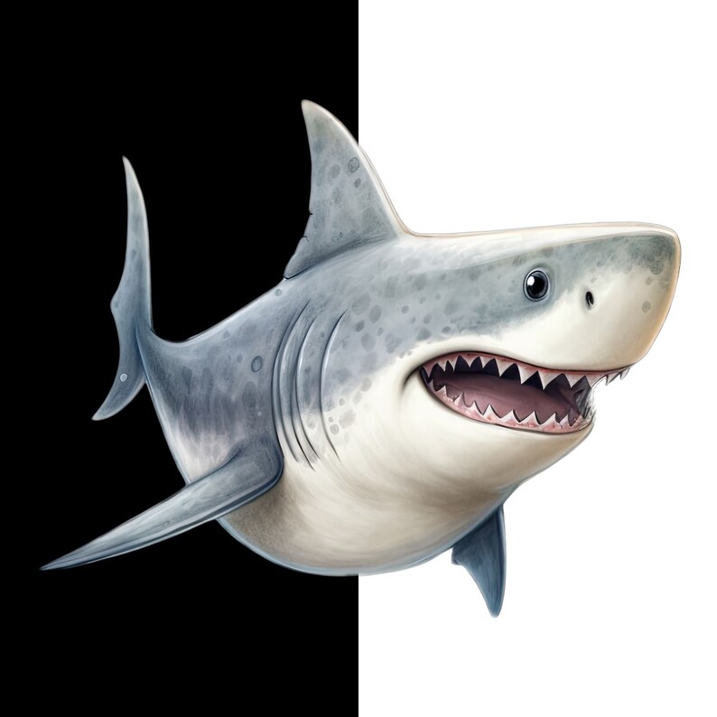 Cute Shark Clipart, Sharks PNG Files for Sublimation, Shark Clip Art ...