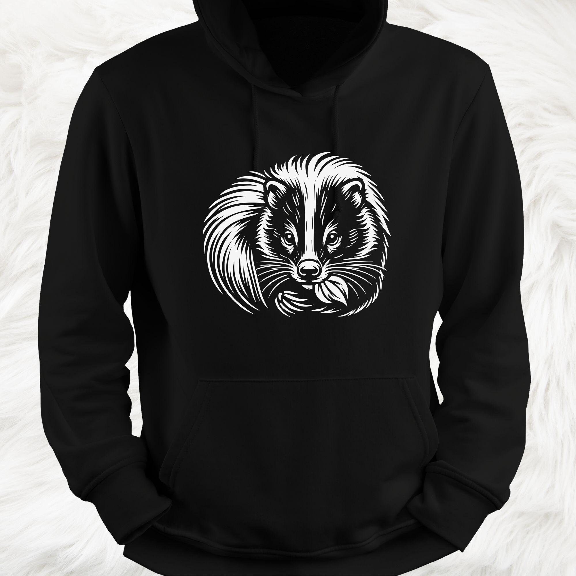 Skunk SVG Bundle, Skunk Clipart, Hand Drawn Animal Lover Theme Vector ...