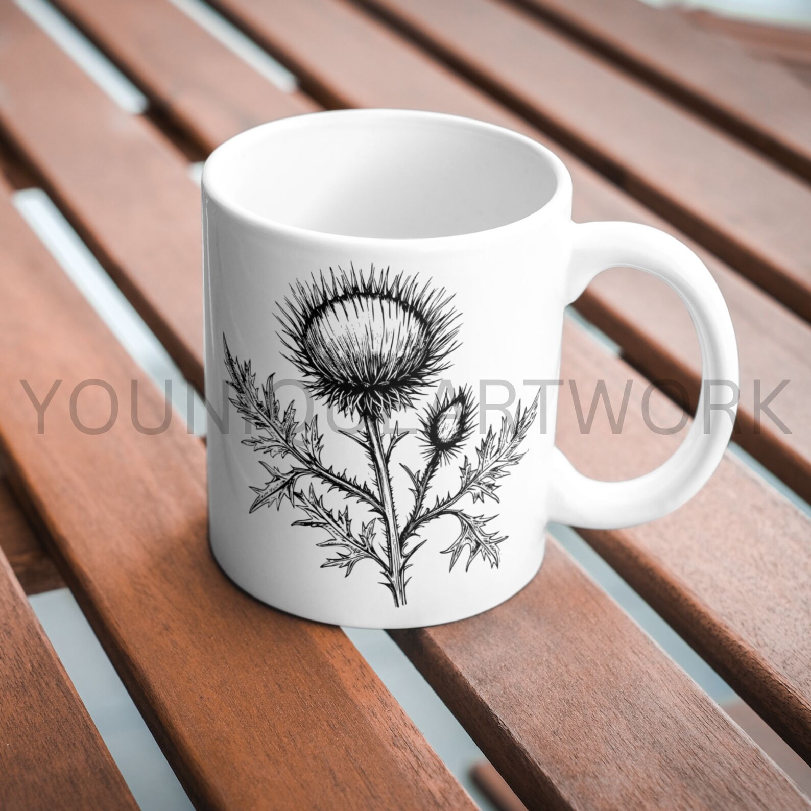 Thistle SVG Bundle, PNG, Wildflower Clipart, Hand Drawn Thistles ...