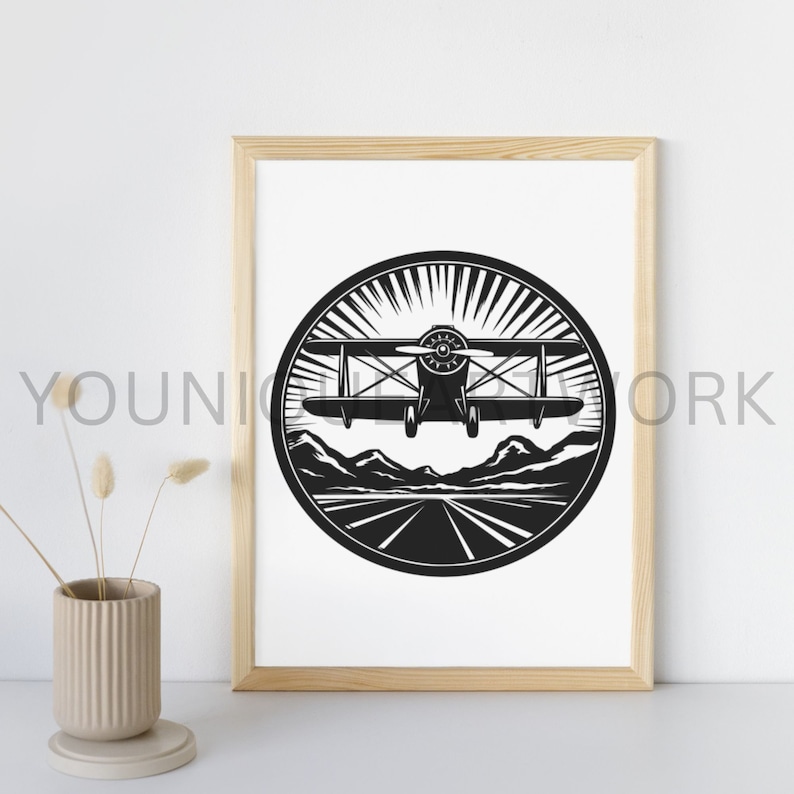 Biplane SVG Bundle PNG Airplane Clipart Hand Drawn Biplane - Etsy