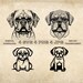 Puggle SVG Bundle, PNG, Dogs Clipart, Hand Drawn Dog Vector ...