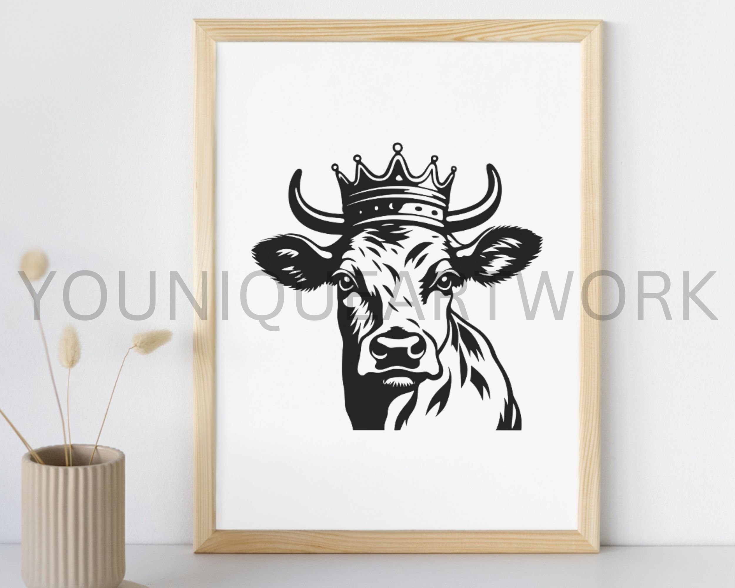 Cute Cow SVG Bundle PNG Funny Cow Clipart Hand Drawn Cows - Etsy