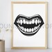 Vampire Teeth SVG Bundle, PNG, Vampire Fangs Clipart, Hand Drawn ...